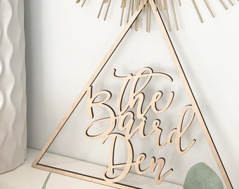 Triangle Wood Sign - Etsy