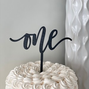 ONE Cake Topper V2, 6w Inches, Version 2, First Birthday Topper, 1st ...