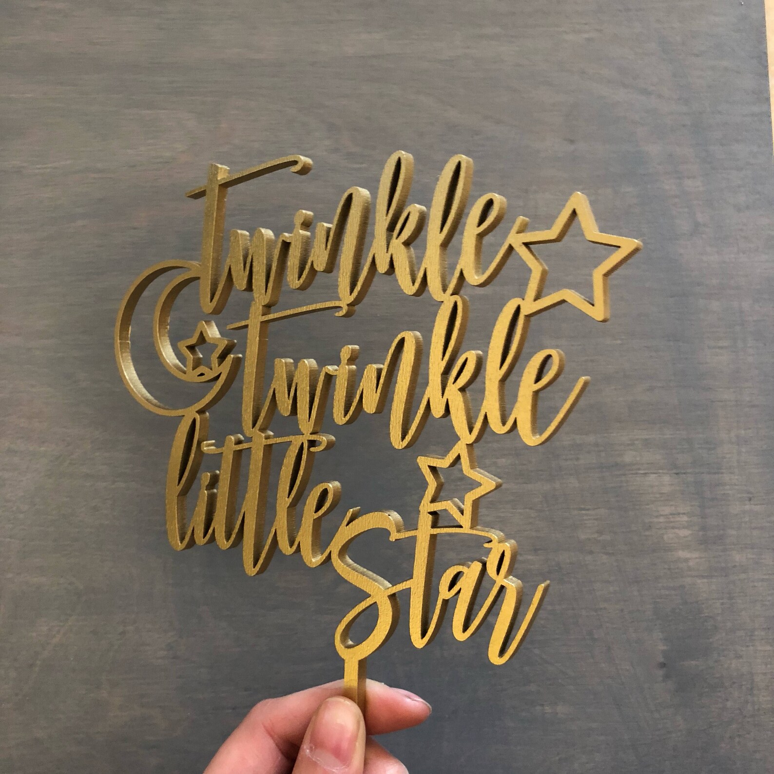 Twinkle Twinkle Little Star Cake Topper 6 Inches Wide - Etsy