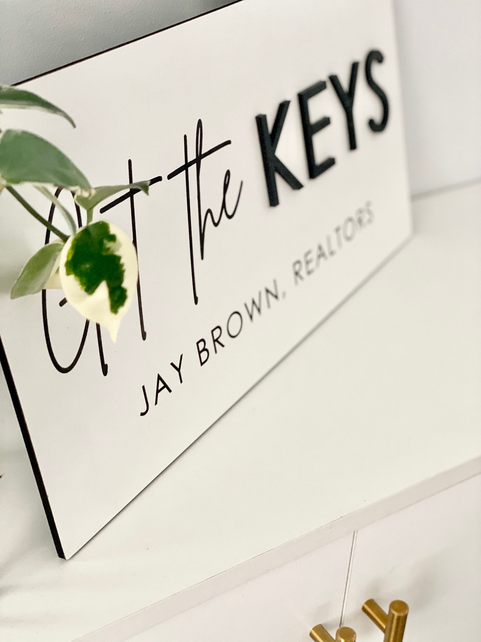 Personalized Got the KEYS Sign, Realtor Sign, Real Estate Agent Sign ...