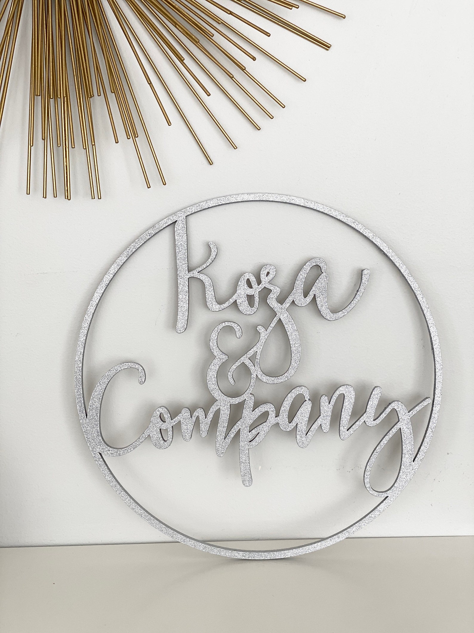 Personalized Circle Name Sign Various Sizes Wooden Name | Etsy