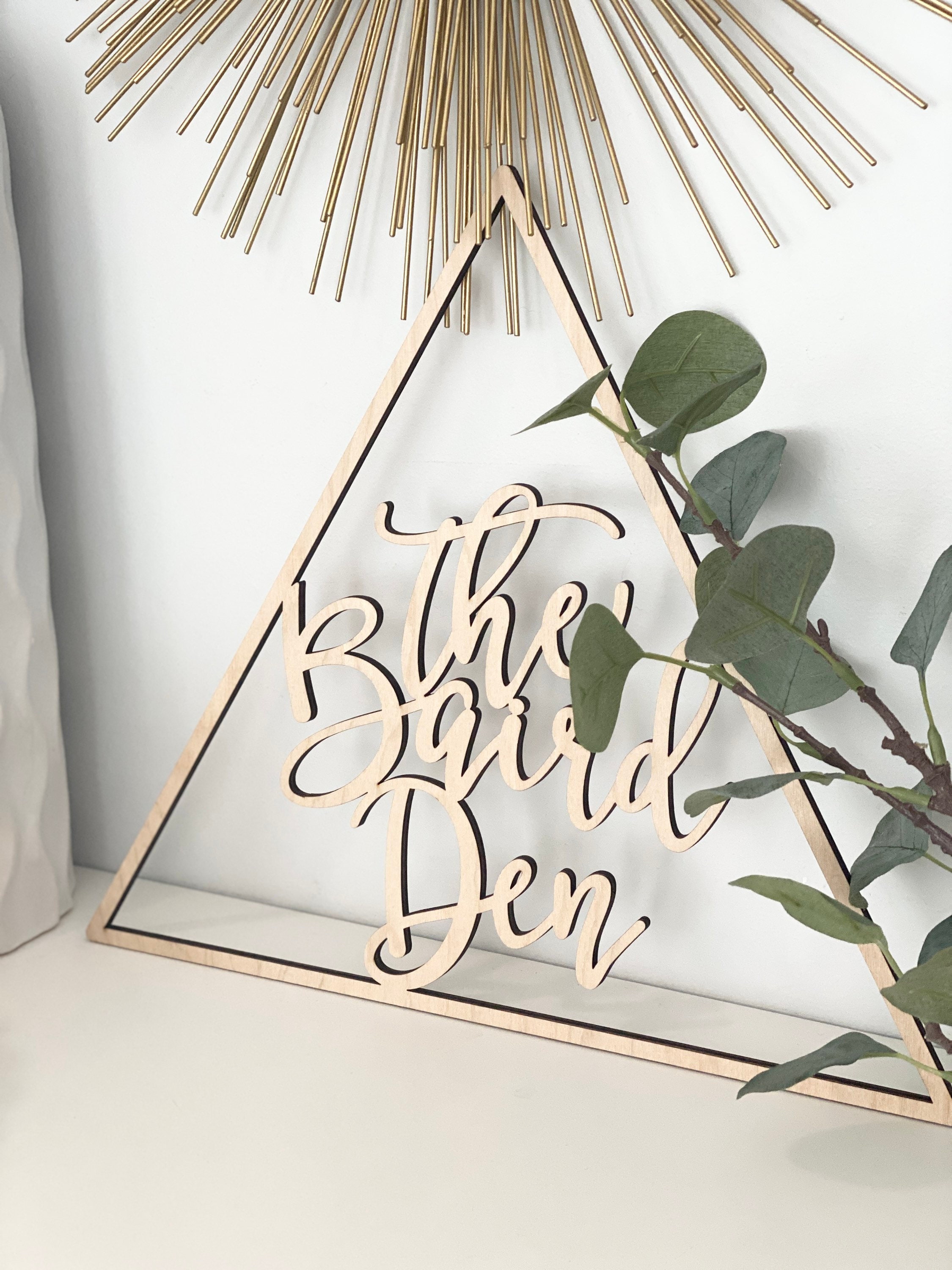 Personalized Triangle Sign 12.5W x 11H inches | Etsy