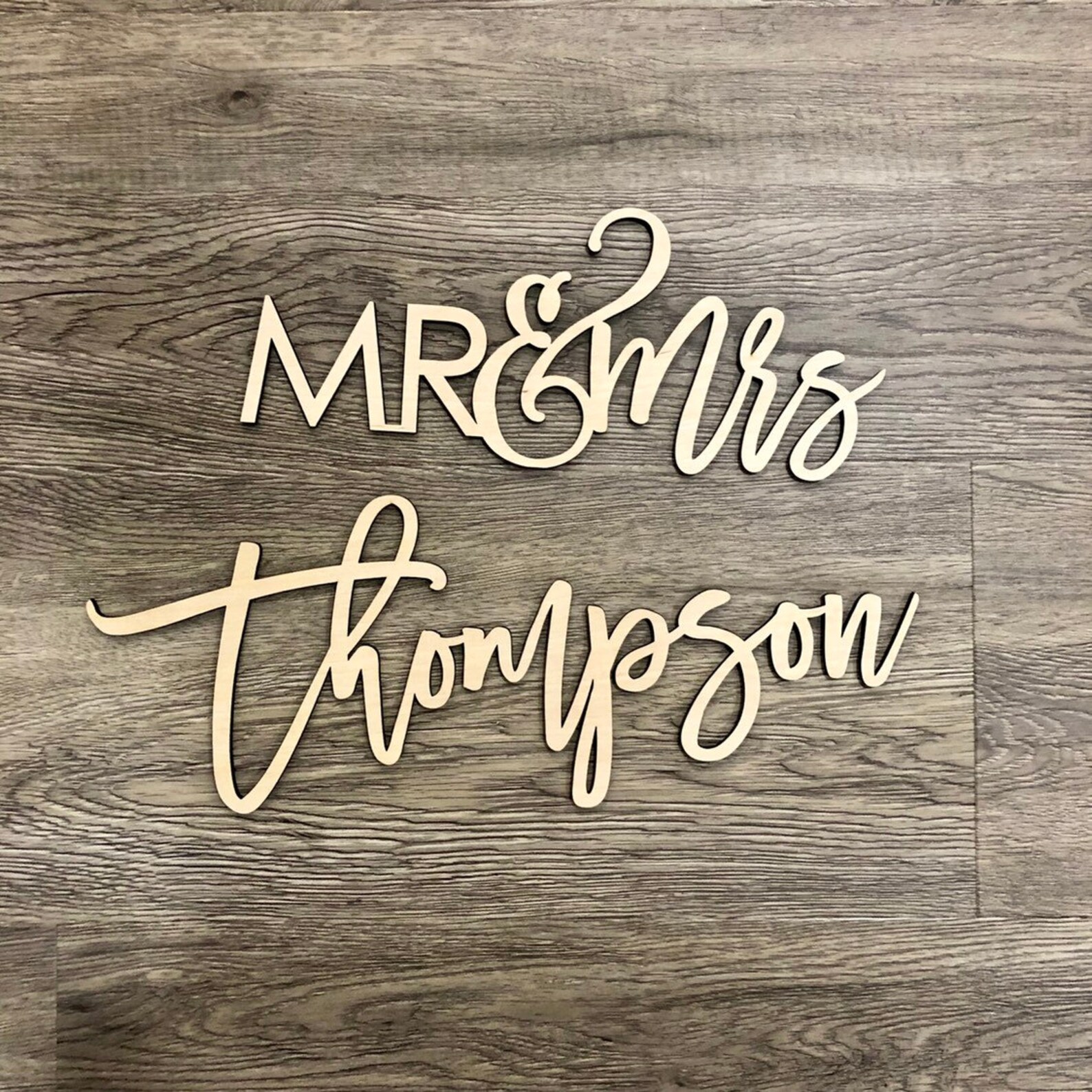 Mr & Mrs Last Name Sign Various Sizes Wedding Sign Mr and | Etsy