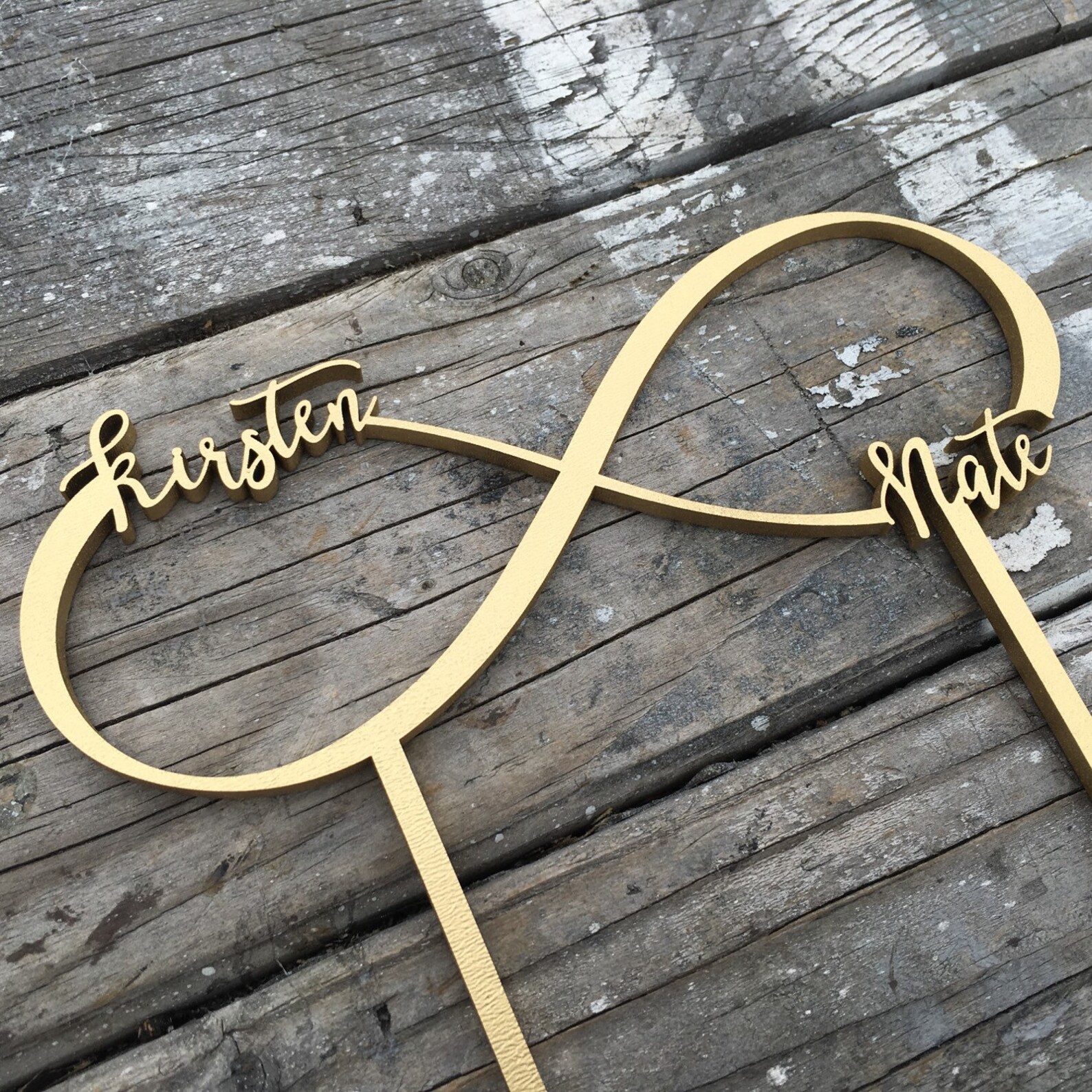 Personalized Names Infinity Wedding Cake Topper 8 - Etsy