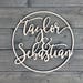 Personalized Circle Name Sign Various Sizes, Wooden Name Sign, Custom ...