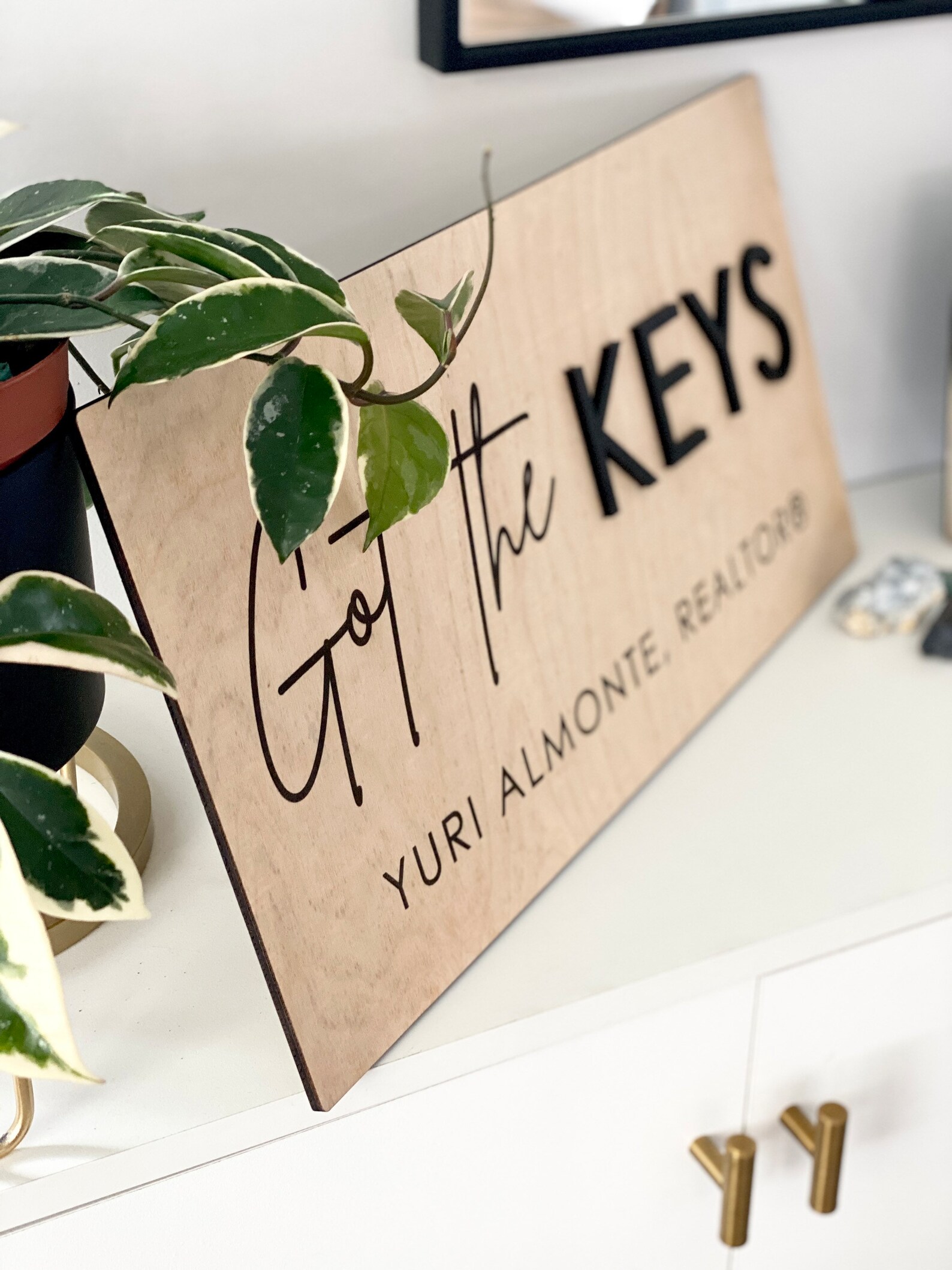 Personalized Got the KEYS Sign, Realtor Sign, Real Estate Agent Sign ...