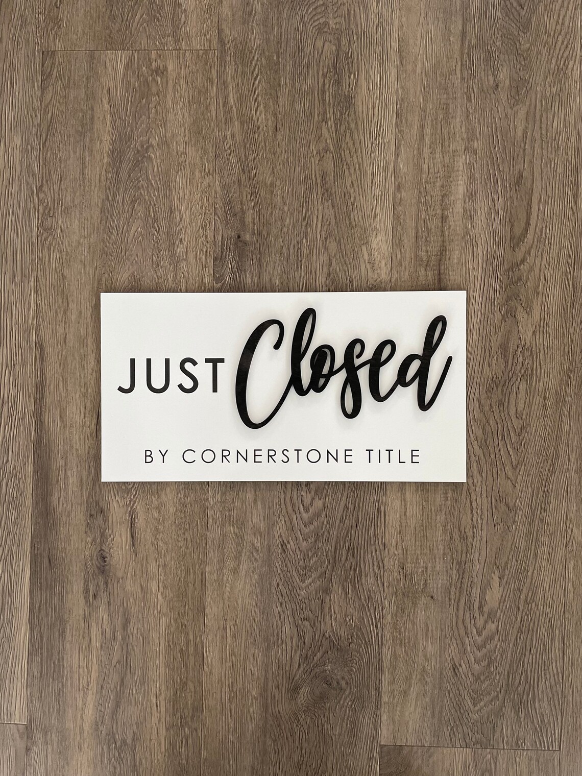 Personalized Just Closed Sign Realtor Sign Real Estate Agent | Etsy