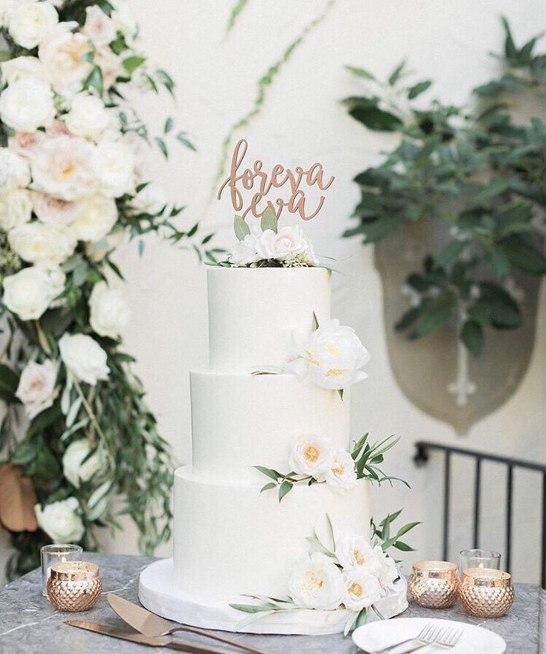 Foreva Eva Wedding Cake Topper, 6.5w Inches, Forever Topper, Rustic ...