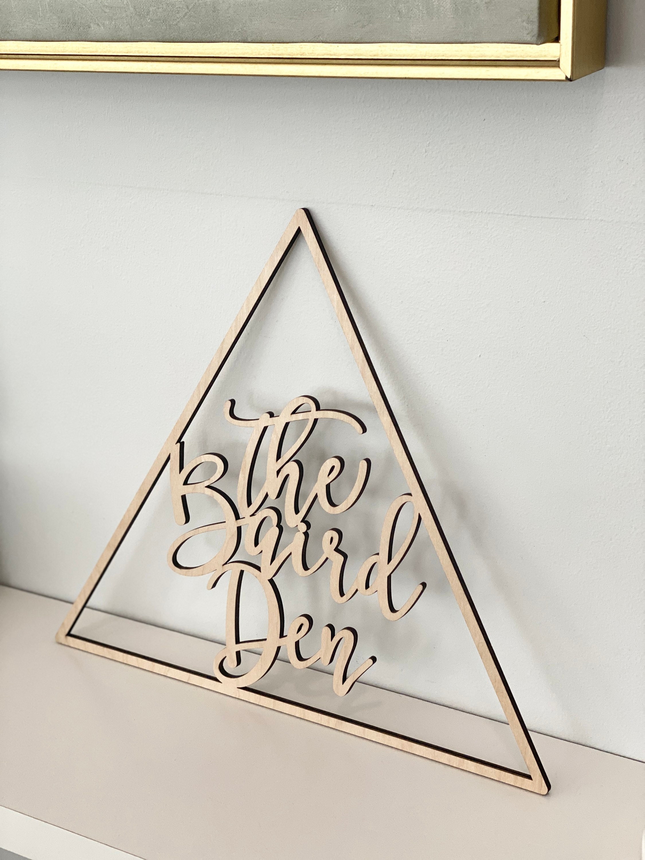 Personalized Triangle Sign 12.5W x 11H inches | Etsy