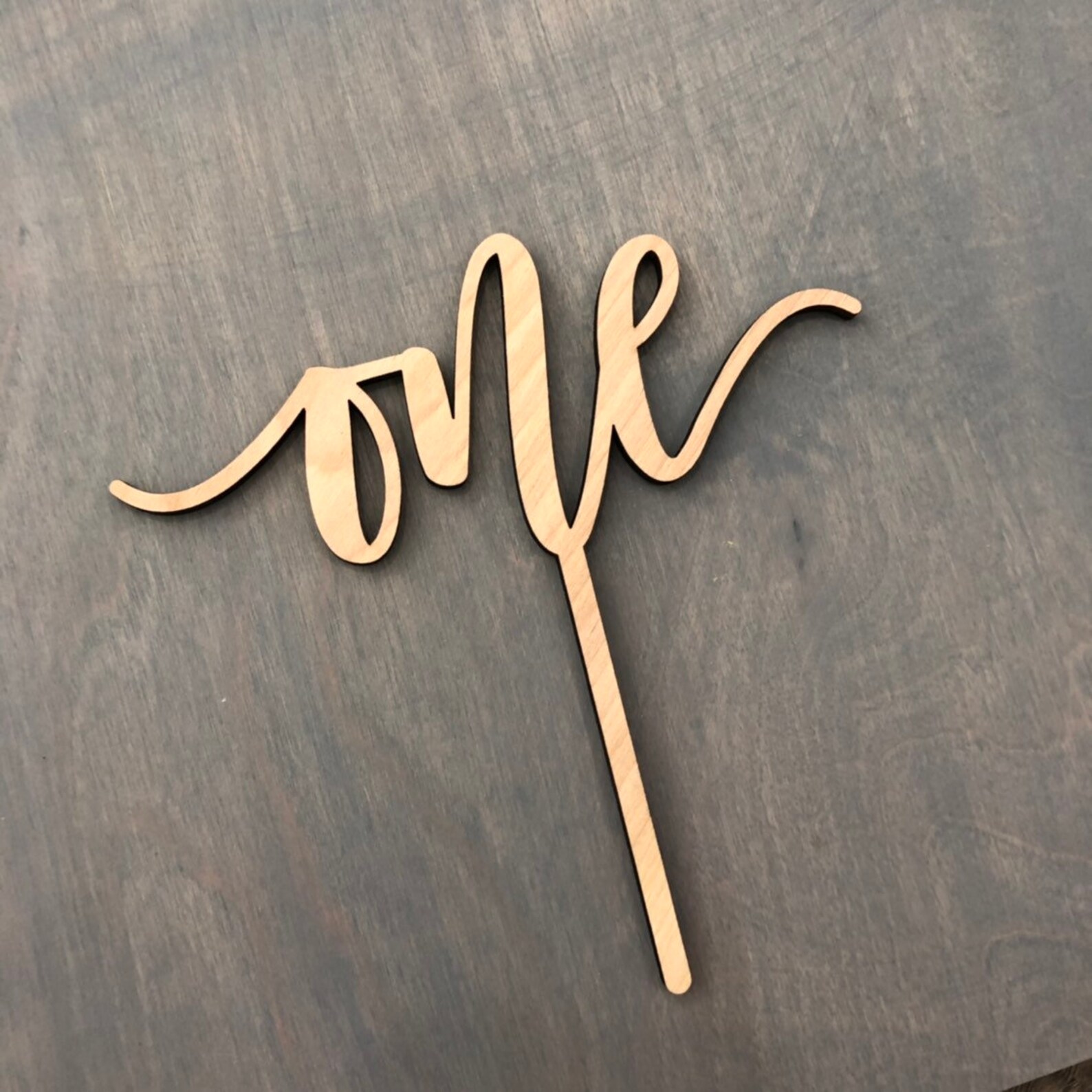ONE Cake Topper V2, 6"w Inches, Version 2, First Birthday Topper, 1st ...