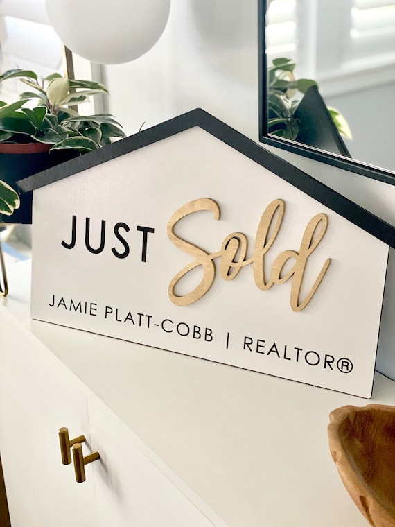 Personalized House Just Sold Sign Realtor Sign Real Estate - Etsy