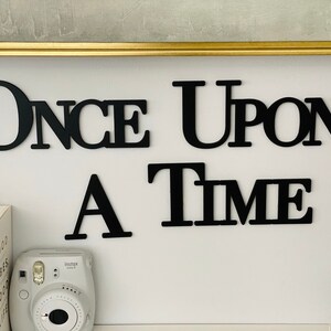 Once Upon A Time Sign (version 2), Small - Baby Shower Gift Nursery ...