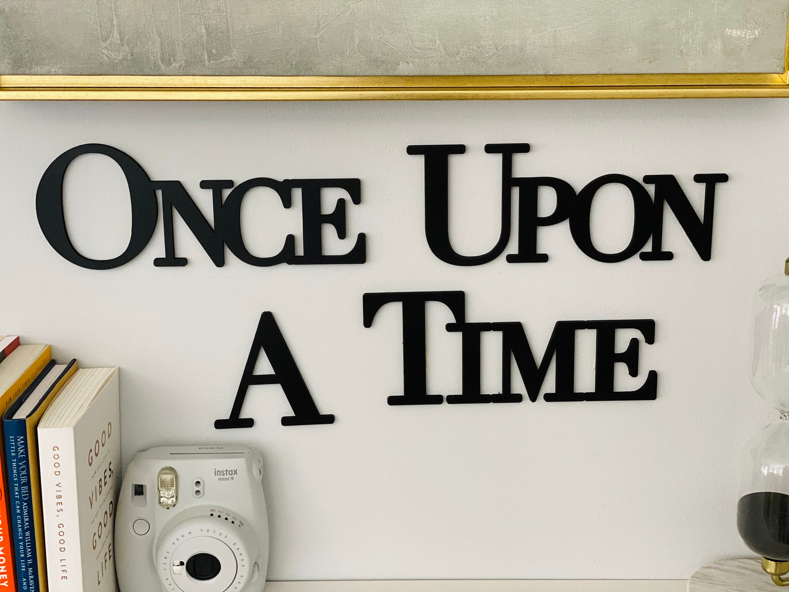 Once Upon A Time Sign (version 2), Small - Baby Shower Gift Nursery ...