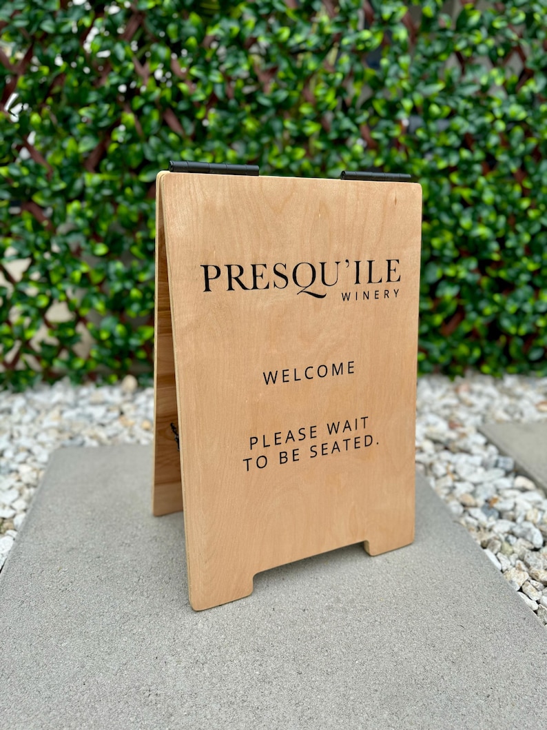 Personalized Small A-frame Sign, Birch Plywood Sandwich Board (18x12in ...