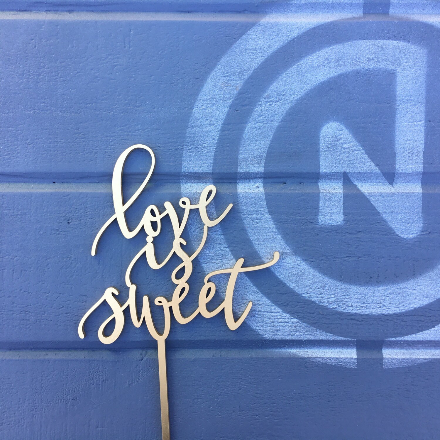 Love is Sweet Wedding Cake Topper 6 inches Love Cake | Etsy