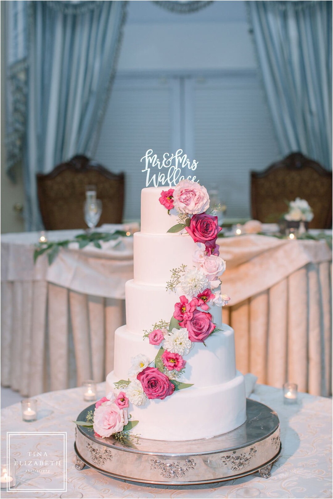 Mr and Mrs Last Name Cake Topper 6 Inches Custom Last Names Topper ...