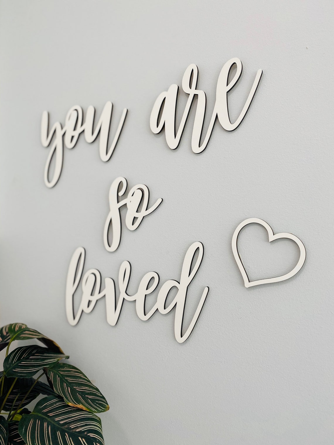 You Are so Loved Small Quote Wall Sign Cutout Nursery Crib - Etsy