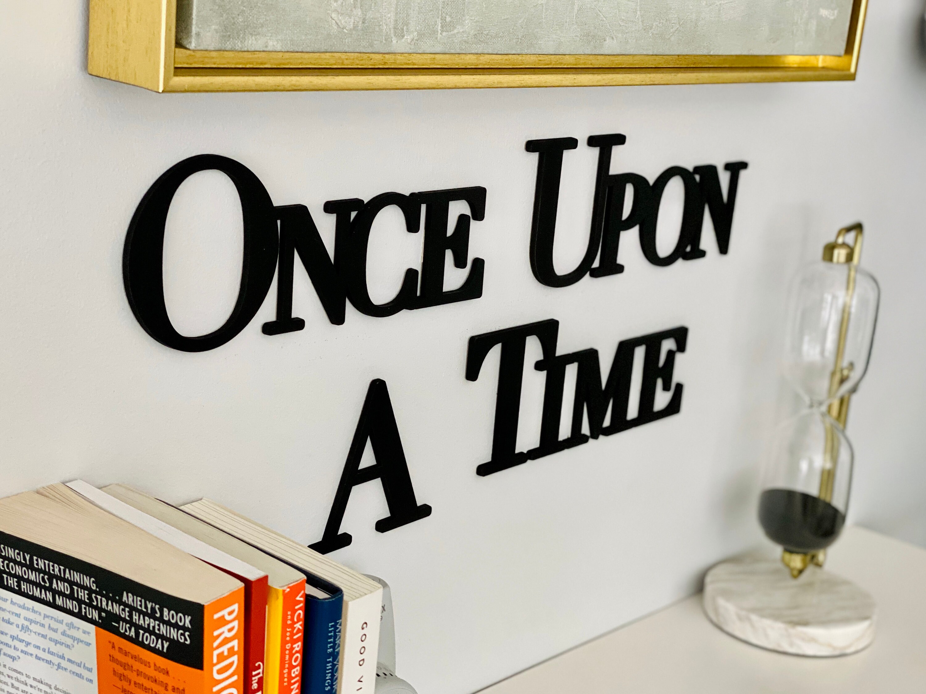 Once Upon A Time Sign (version 2), Small - Baby Shower Gift Nursery ...