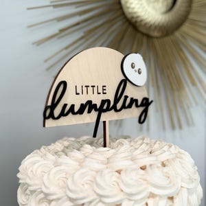 Little Dumpling Cake Topper, Bao Cake Topper, Baby Shower Theme, Cute ...