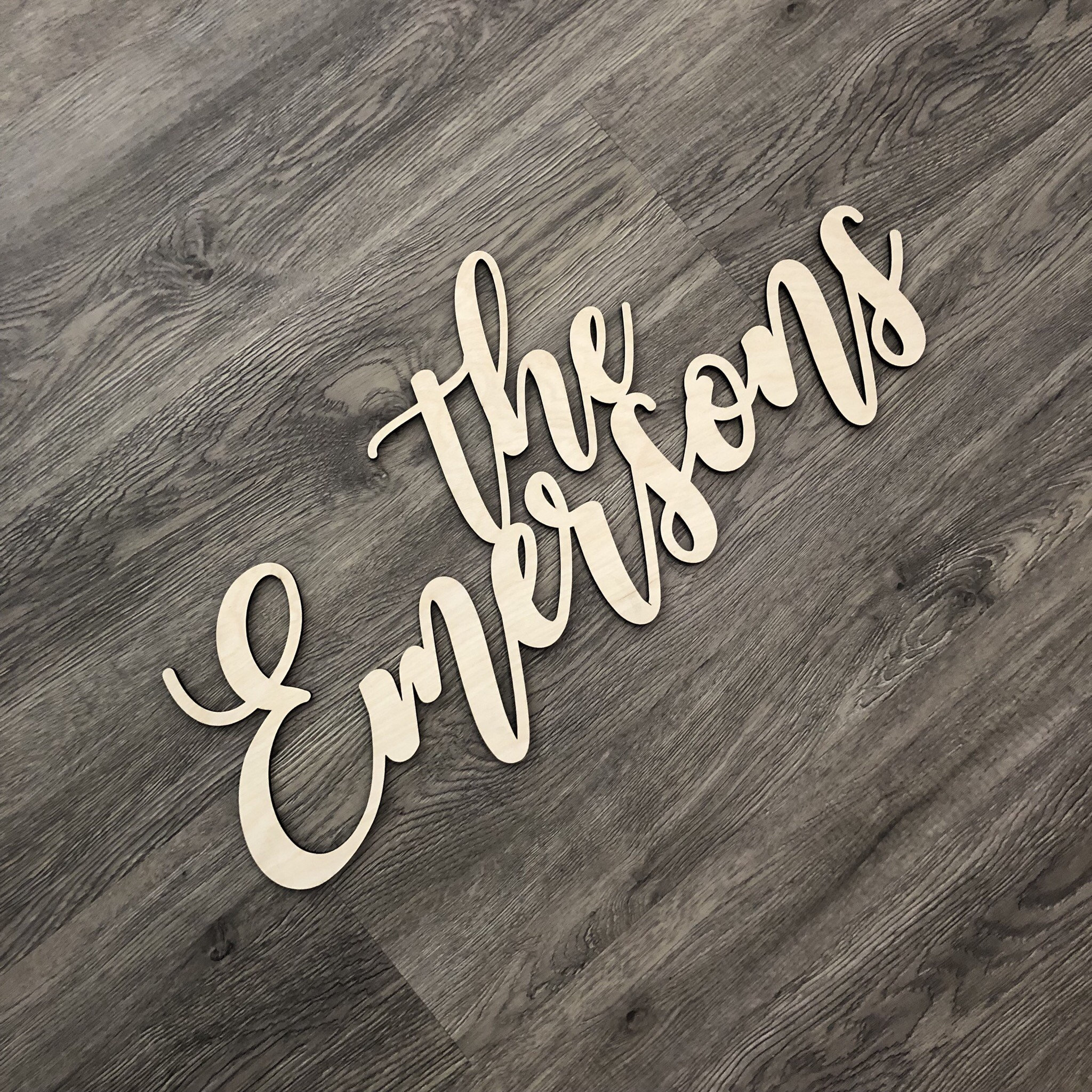 Custom Last Name Sign V2 Personalized Last Name Sign Version | Etsy