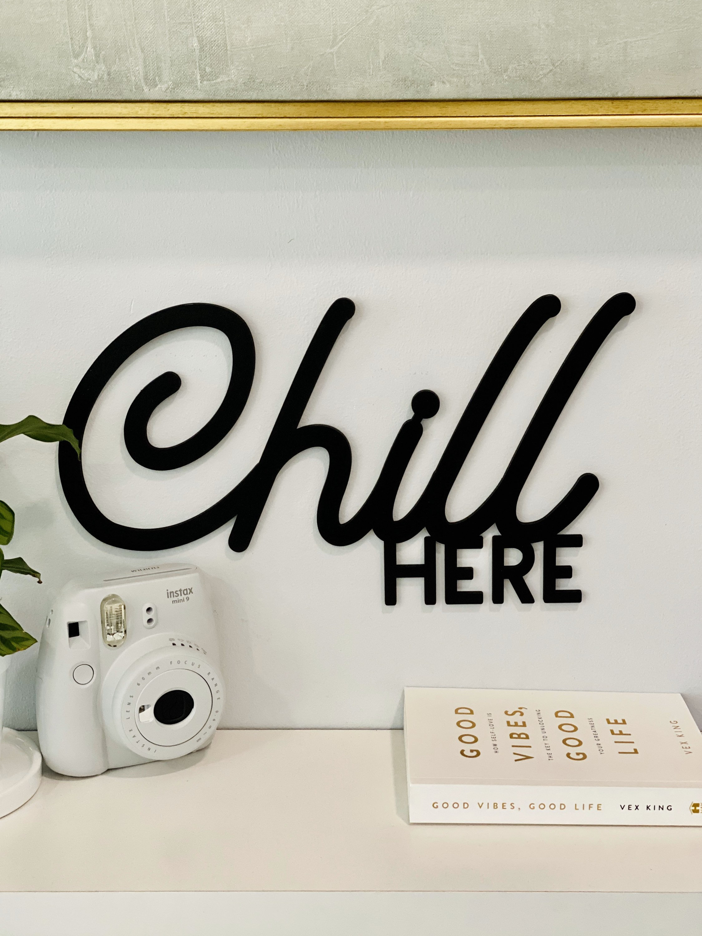 Chill Here Sign Small 14in wide No Backboard Quote Nursery | Etsy