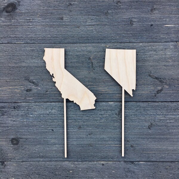 State Cake Topper - Etsy