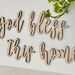 God Bless This Home Wood Wall Sign - Housewarming Gift - Etsy