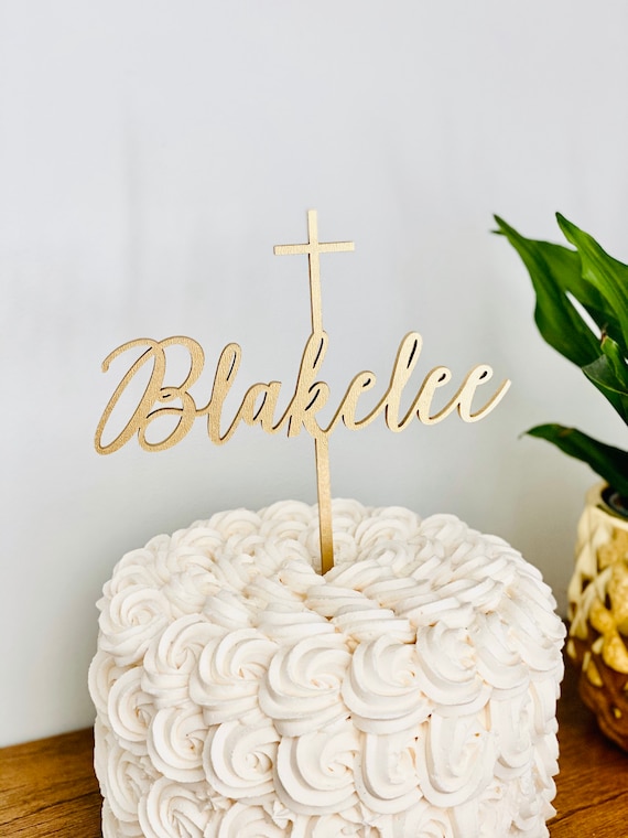 Cross Cake Toppers