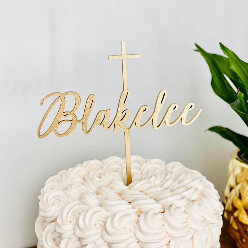 Cross Cake Toppers - Etsy