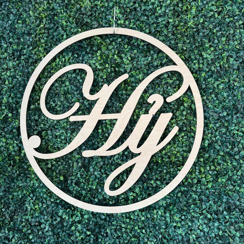 Wood Circle Signs - Etsy