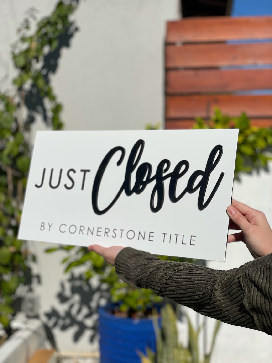 Personalized Just Closed Sign Realtor Sign Real Estate Agent - Etsy