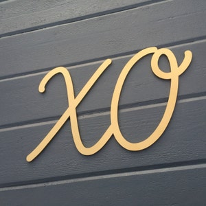 XO Wall Sign 15"w X 9"h, Wooden Sign Kiss Wall Decor for Nursery ...