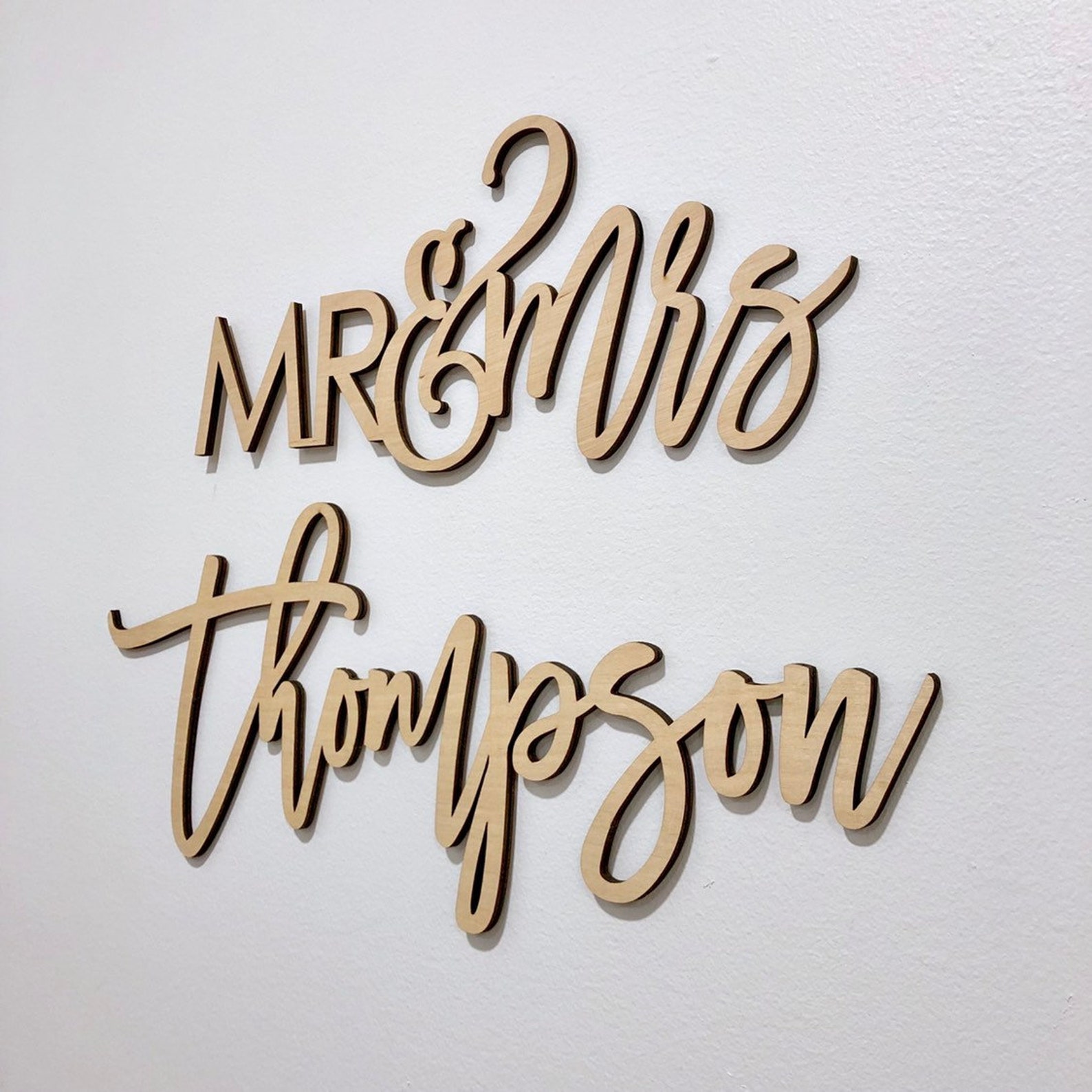 Mr & Mrs Last Name Sign Various Sizes Wedding Sign Mr and - Etsy