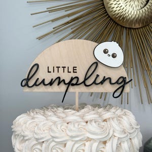 Little Dumpling Cake Topper, Bao Cake Topper, Baby Shower Theme, Cute ...