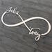Personalized Wood Infinity Name Sign, Custom Wedding Decor - Etsy