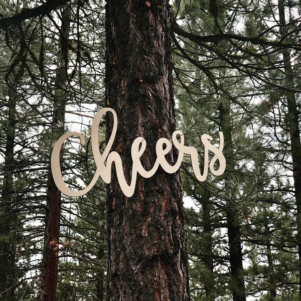 Cheers Sign - Etsy