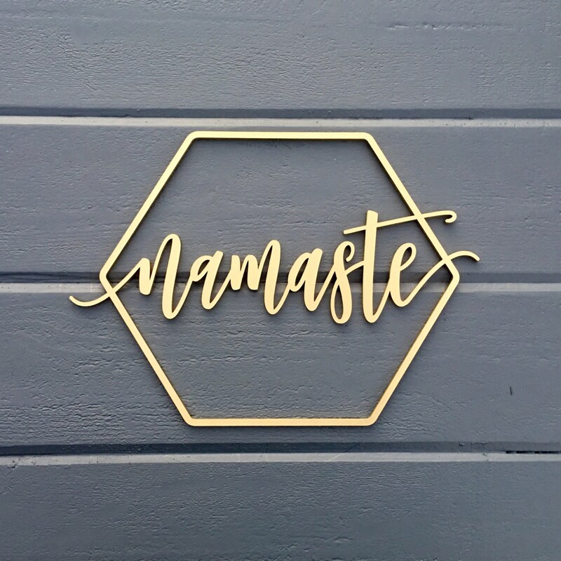 Namaste Sign - Etsy