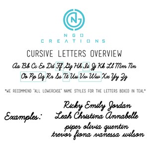 Personalized Name Sign CURSIVE STYLE, Custom Name Sign, Laser Cut ...