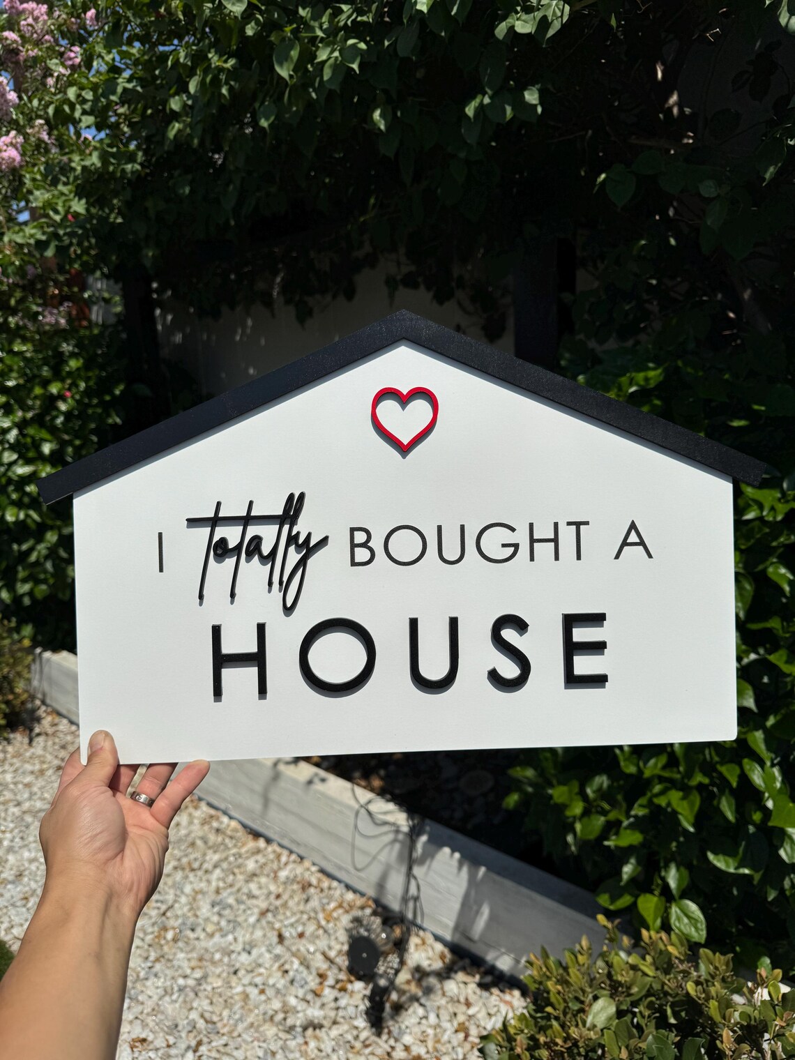 Personalized I Totally Bought a House Wood Sign, Realtor Closing Gift ...