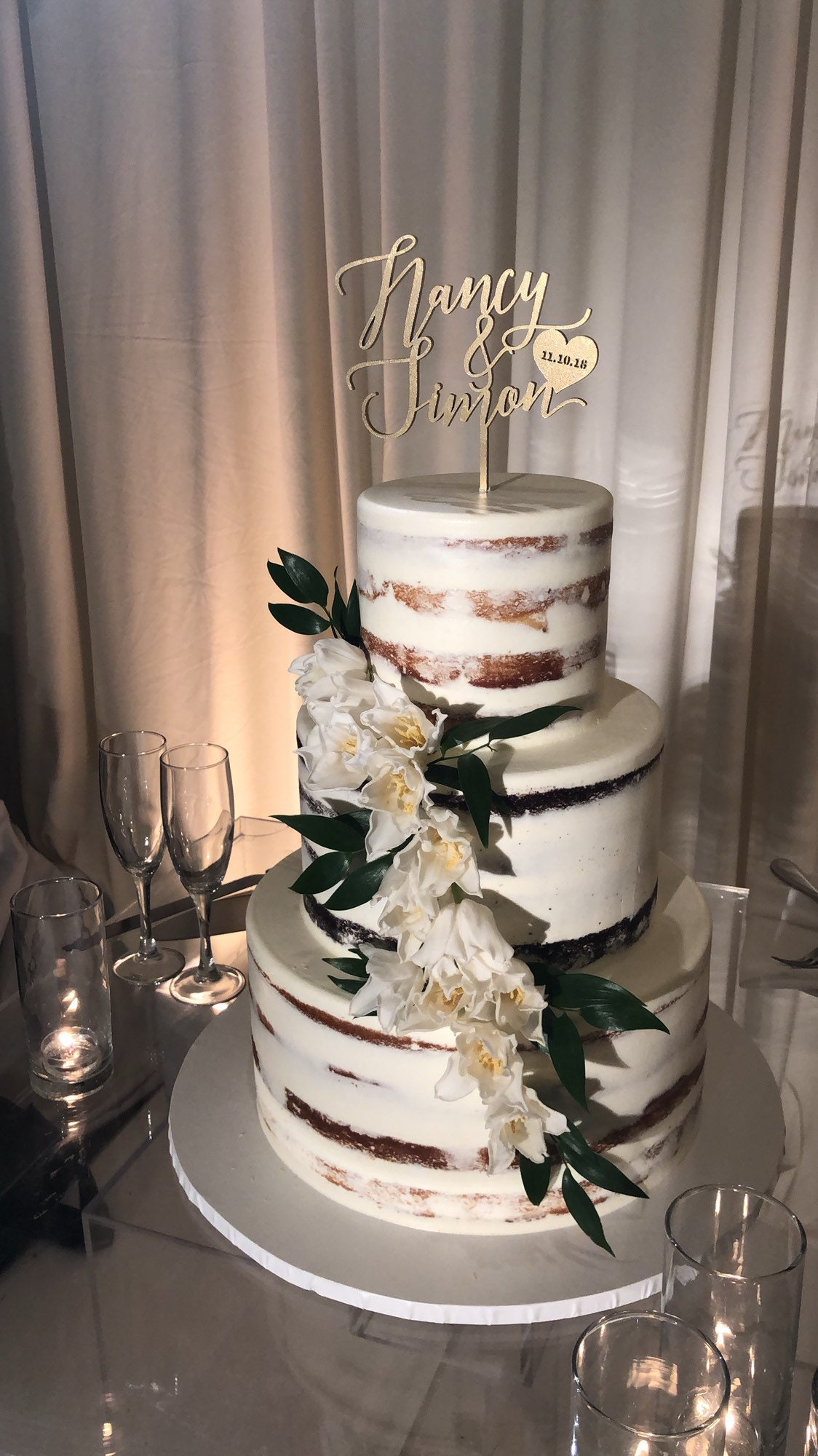 Personalized Wedding Cake Topper 6W inches Couple | Etsy