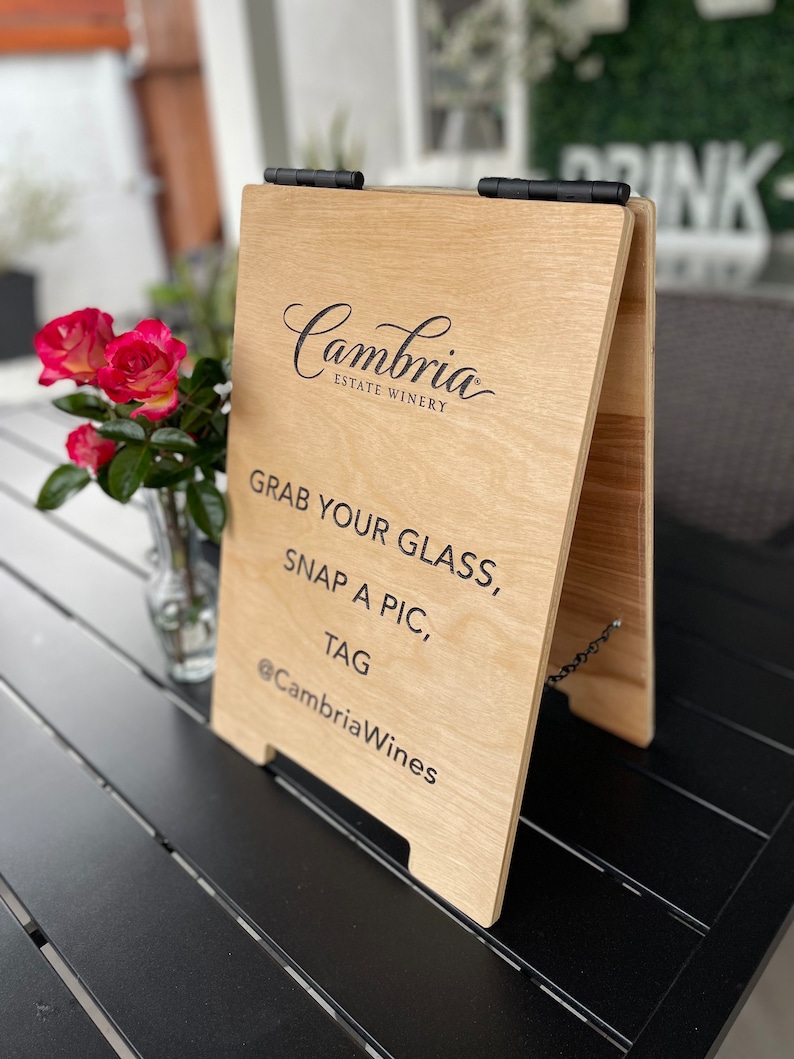 Personalized Small A-frame Sign, Birch Plywood Sandwich Board (18x12in ...