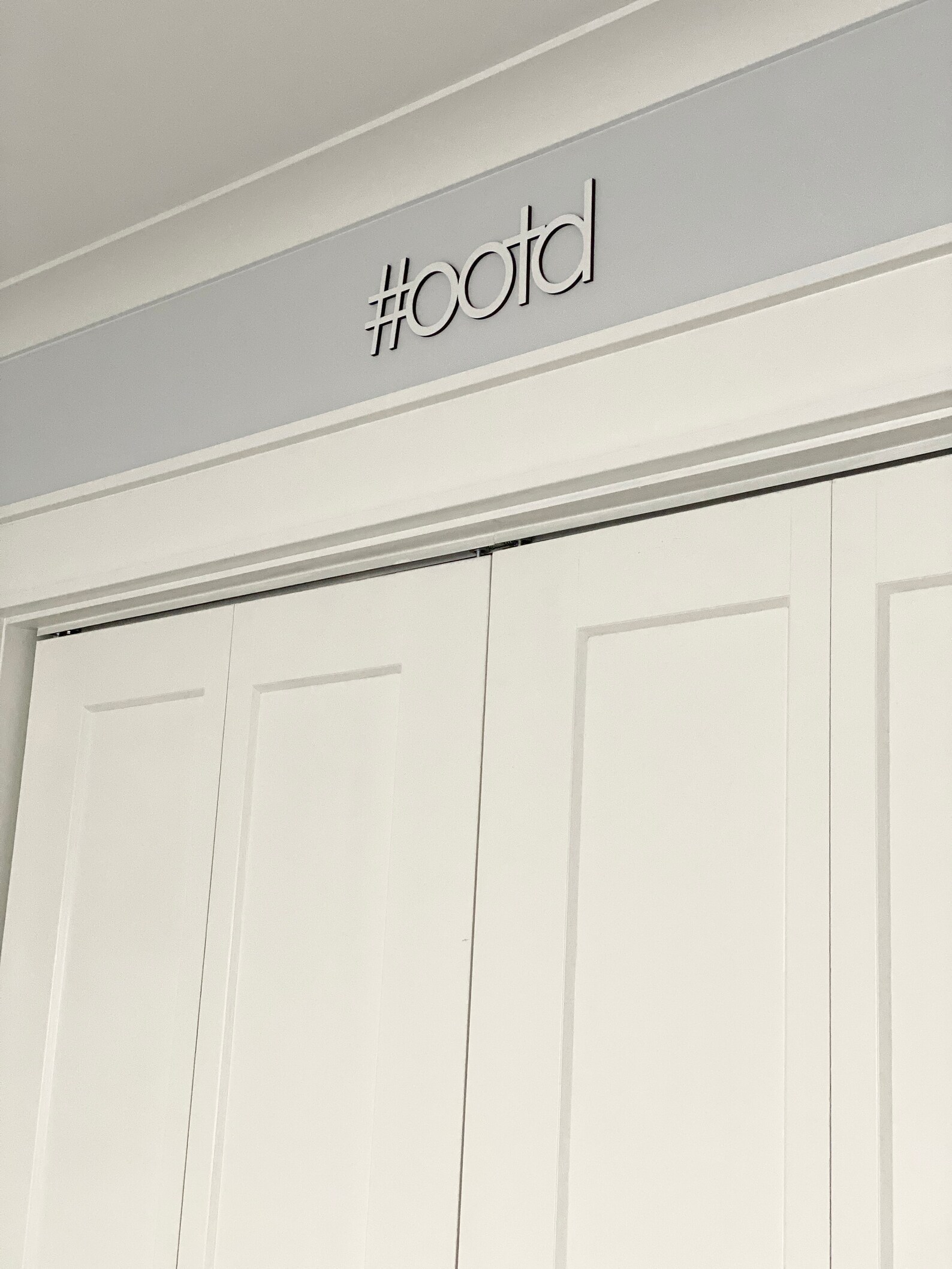 OOTD Hashtag Outfit of the Day Wall Sign 14w X - Etsy