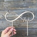 Personalized Names Infinity Wedding Cake Topper 8 Inches, Custom Cake ...