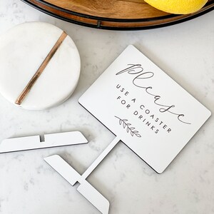 Please Use A Coaster for Your Drinks Table Top Sign, 5in X 3.8in, Dont ...