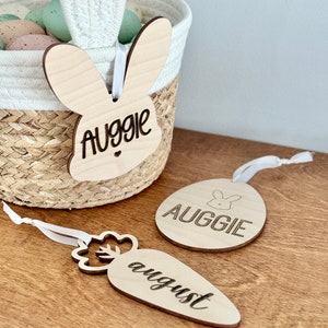 Personalized Easter Basket Name Tag - Ornament - Custom Sign - Hanging ...