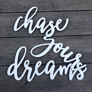 Chase Your Dreams Wood Sign – Nursery Wall Decor - Etsy