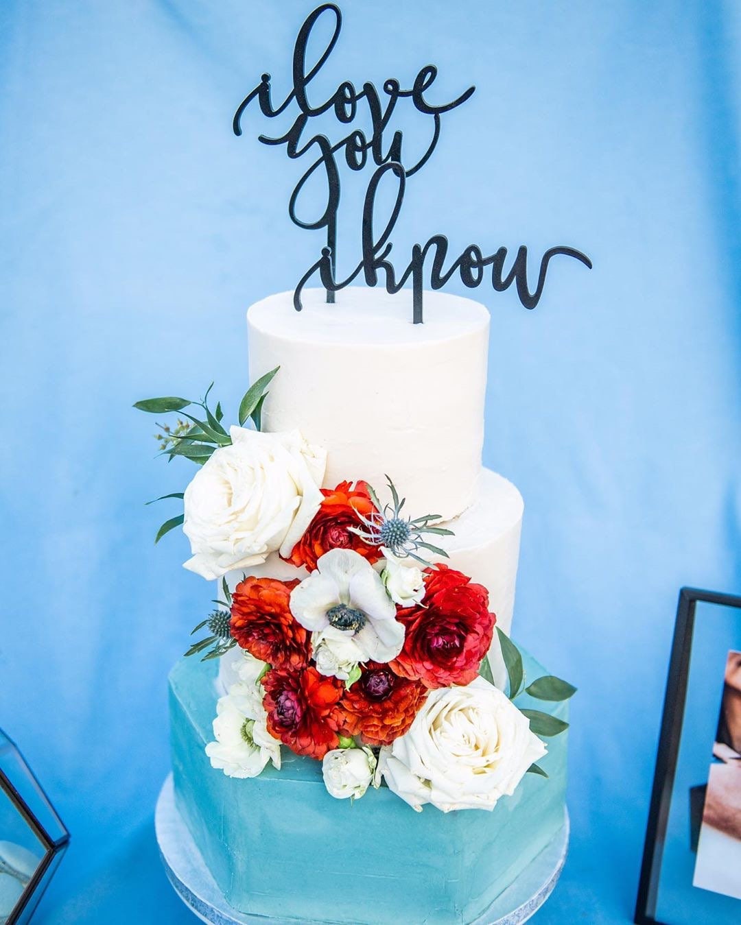 I Love You I Know Cake Topper, Wedding Cake Topper, Laser Cut Wedding ...