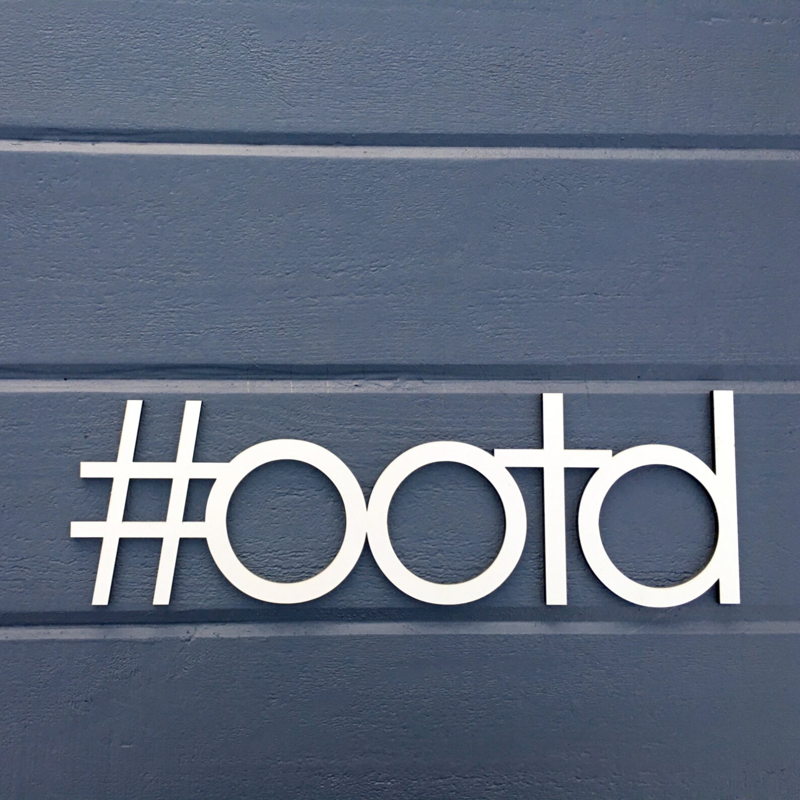 OOTD Hashtag Outfit of the Day Wall Sign 14w X - Etsy