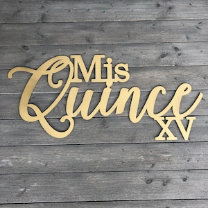 Mis Quince XV Wood Sign, 15th Birthday, Quinceanera Decor - Etsy