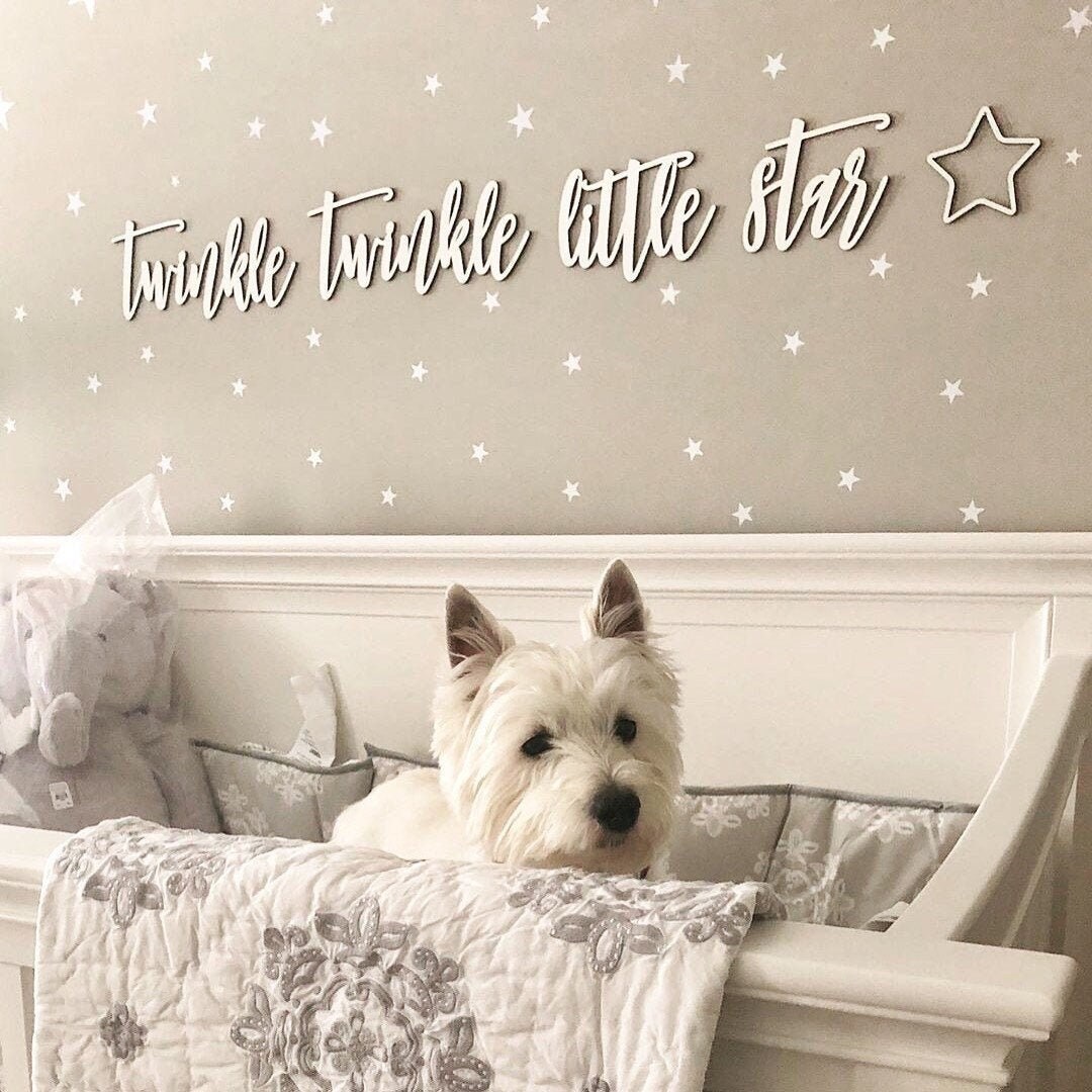 Twinkle Twinkle Little Star Wooden Wall Sign - Nursery Decor - Etsy